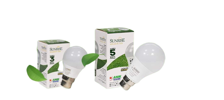 03 Watt DC LED Bulb B-22/E27 Sunrise – Anik – Jubayer Electronics