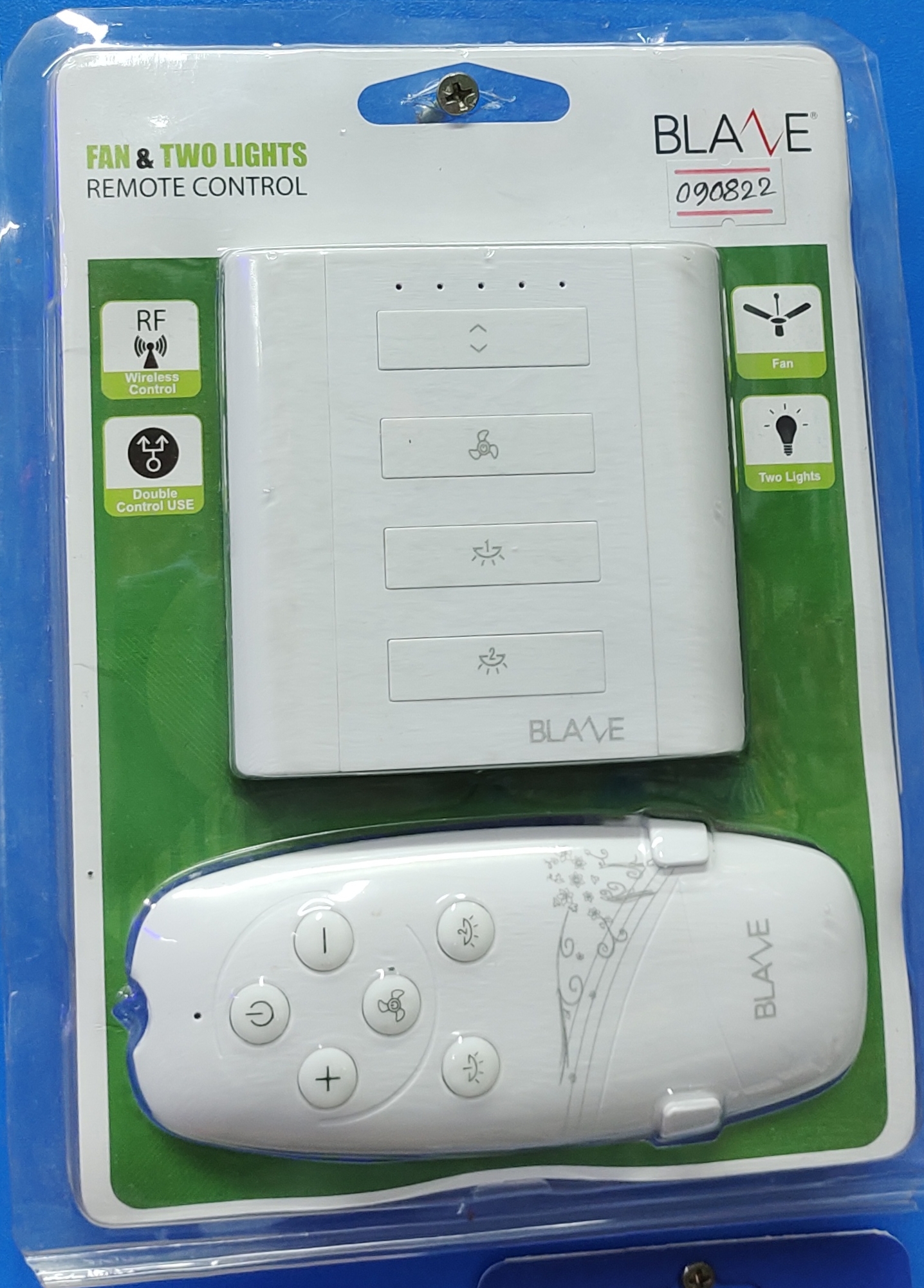 Blaze Remote Control Switch (1 Fan with Regulator And 2 Light ...
